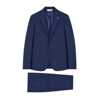 Manuel Ritz Single Breasted Suits - - Suits - Herren - Blau - M