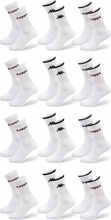 Kappa Chaussettes SPORT CREW - Pack de 12 Paires 1332X12 BLANC