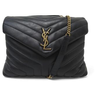 Saint Laurent Crossbody Bags - SAINT LAURENT LOULOU MEDIUM 574946 QUILTED LEDER S - Gr. unisize - in Schwarz - f&uuml;r Damen
