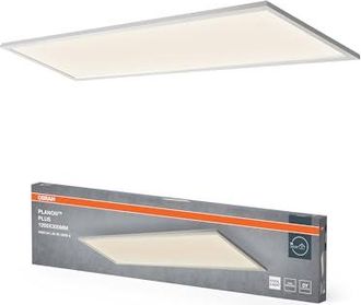 Osram Planon Plus Deckenleuchte in Weiß mit fortschrittlicher LED-Technik, 36 W, rechteckige Form (1200 x 300 mm), neutralweiße Lichtfarbe bei 4000 K, Alumi