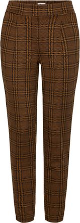 Ichi IHKate Damen Hose Stoffhose Pants mit Eingrifftaschen Gemustert Regular fit, Größe:S, Farbe:Monks Robe Check Jacquard (203791)