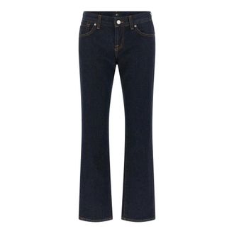 7 For All Mankind Low Cigarette Jeans - - Jeans - Damen - Blau - W24