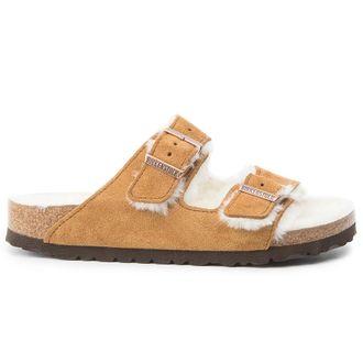 Birkenstock Hausschuhe Birkenstock Arizona Fur 1001135 Braun