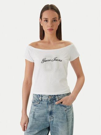 Guess T-Shirt W6GI07 J1314 Wei&szlig; Regular Fit