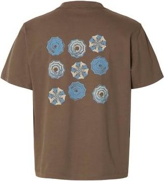 Selected T-shirt imprim&eacute; &agrave; col rond en coton