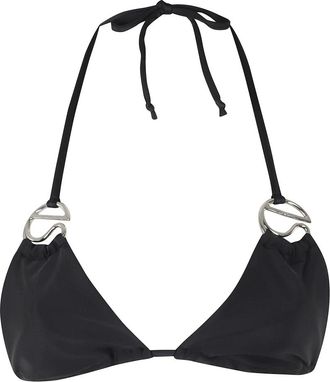 Coperni Femme, Maillots de bain, Noir, Taille: 40 FR C Logo Bikini Top