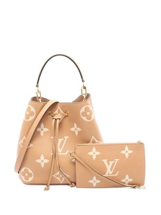 Louis Vuitton sac &agrave; main monogramm&eacute; N&eacute;oNo&eacute; MM (ann&eacute;es 2010) - Tons neutres