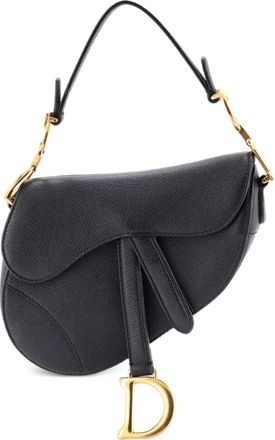 Dior mini sac port&eacute; &eacute;paule Saddle Handbag - Noir