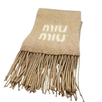 Miu Miu Pre-owned Stole - - Pre-owned - Damen - Beige - ONE SIZE