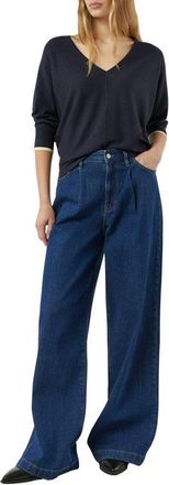 Comma Strickpullover mit V-Ausschnitt