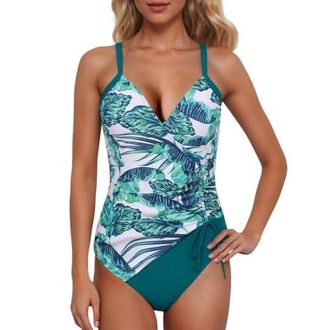 Generic Maillot de bain une pi&egrave;ce push-up pour femme, couleur unie, maillot de bain de vacances, basique, athl&eacute;tique, s&eacute;chage rapide, vintage, &eacute;t&eacute;, v&ecirc;tements 
