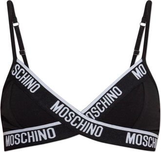 Moschino Femme, Sous-v&ecirc;tements, Noir, Taille: 38 FR Cotton Bra