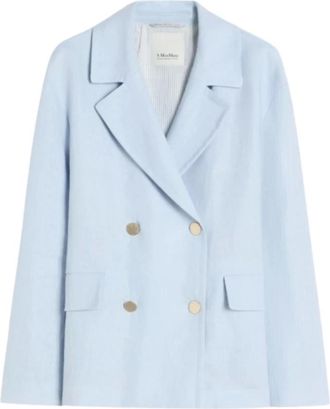 Max Mara Femme, Vestes, Bleu, Taille: 42 FR Blazers
