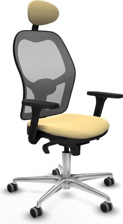 Piqueras y Crespo Jorquera verstellbarer Schreibtischstuhl mit 3D-Armlehnen, h&ouml;henverstellbarer Lendenwirbelst&uuml;tze und festem Kopfteil, ausgestattet mit 5 Positionen un