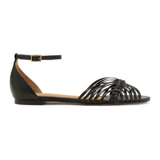 Kazar Flache Sandalen mit eingebautem Absatz - - Shoes - Damen - Schwarzk - 39 EU