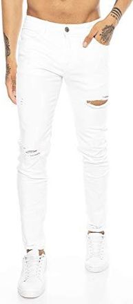 Red Bridge Red Bridge des Jeans Blancs Modernes et usés pour Les Hommes Blanc W30L34