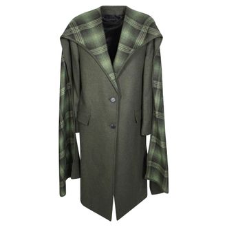 The Attico Langer Mantel - - Coats - Damen - Gr&uuml;n - S