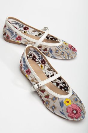 Prologue Fauna Mesh Mary Jane Flache Schuhe