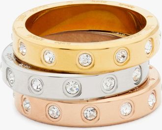 Kate Spade New York Kate Spade Set In Stone Ring-Set f&uuml;r Frauen in Klares Mehrfarbig, Gr&ouml;&szlig;e: 5 | Multi