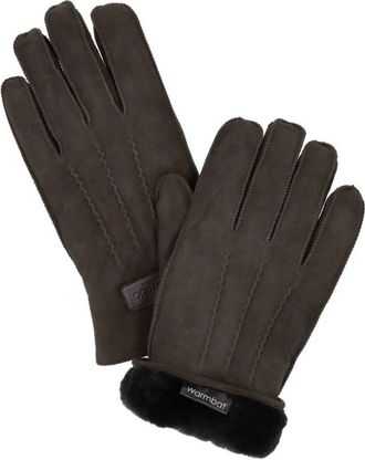Warmbat unisex, Accessoires, Brun, Taille: L Suede Gloves