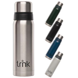 TRNK Outdoor Thermosflasche polar 2 - Edelstahl Thermoskanne 750ml - BPA-frei - Thermos h&auml;lt 24 Stunden hei&szlig; - Deckel mit 2 Trinkbechern - Sp&uuml;lmaschinenfes