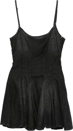 Diesel Femme, Robes, Noir, Taille: 36 FR Denim Fit and Flare Dress