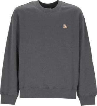Maison Kitsun&eacute; Chillax Fox Comfort Sweatshirt - - Sweatshirts & Hoodies - Herren - Grau - S