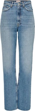 Only Only, Femme, Jeans, Bleu, Taille: W31 L34 Jean Droit Taille Haute