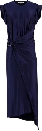 Paco Rabanne Femme, Robes, Bleu, Taille: 34 FR Piercing-Detail Midi Dress