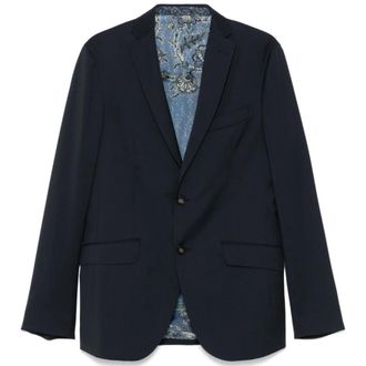 Etro Roma Einreiher-Viskose-Sakko - - Jackets - Herren - Blau - XL