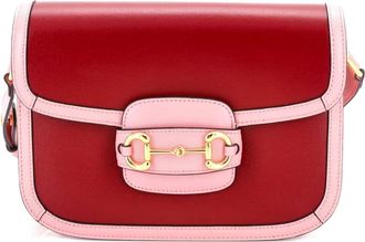 Gucci Horsebit 1955 Leather Small shoulder bag - Rouge