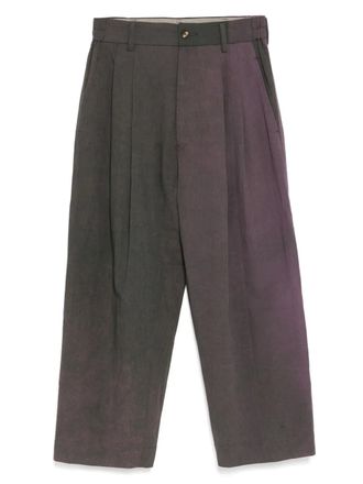 Ziggy Chen pantalon ample Collaged - Violet