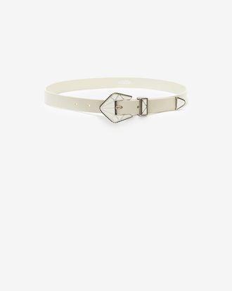 Isabel Marant Ceinture Coraline - Femme - &Eacute;cru-argent&eacute; - Taille75 - Isabel Marant