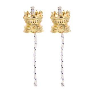 TOPBATHY Br&ucirc;leurs De Lampe &Agrave; Huile En M&eacute;tal Vintage Avec M&egrave;ches 2 Pi&egrave;ces Accessoires De Remplacement Pour Lampes &Agrave; P&eacute;trole D&eacute;coratives Et R&eacute;parations Diy