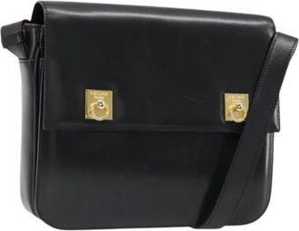Celine Pre-owned Leather Shoulder Bag - - Pre-owned - Damen - Schwarzk - ONE SIZE