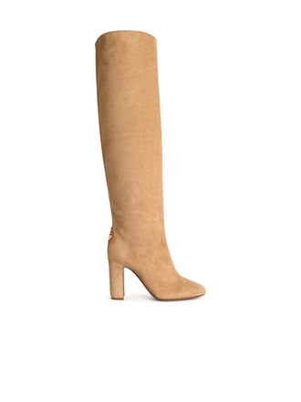 Dolce & Gabbana Bottes en daim dolce & gabbana beige