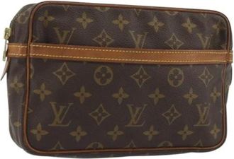 Louis Vuitton Pre-owned Compiegne 23 Pochette - Femme - Pre-owned - Brun - Taille: ONE Size