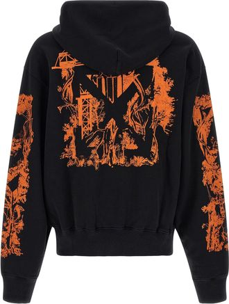 Off-white Mens Black Cotton Sweatshirt Clothing