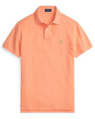 Ralph Lauren Piqu&eacute;-Poloshirt mit Logo-Stickerei, Custom Slim Fit in