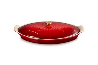 LE CREUSET Le Creuset Heritage Fischb&auml;cker aus Steingut, 34 cm, 1,6 l, Kirschrot