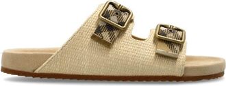 Burberry Femme, Chaussures, Beige, Taille: 40 EU Urchin Slides