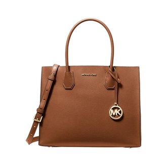 Michael Kors Femme, Sacs, Brun, Taille: ONE Size Sac fourre-tout Mercer grand mod&egrave;le en cuir grain&eacute;