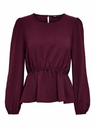 Only Damen Onlmette DAR L/S O-Neck Top Noos WVN Langarmshirt 15240593,Port Royale,XS