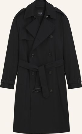 HUGO BOSS Trenchcoat H-Jaredtrenchb1_263F Regular Fit schwarz