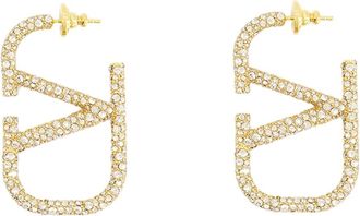 Valentino Garavani Femme, Accessoires, Jaune, Taille: ONE Size VLogo Signature Earrings