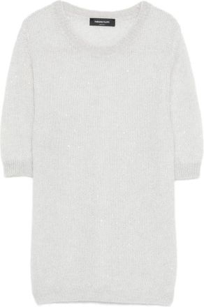 Fabiana Filippi Femme, Pulls, Blanc, Taille: 40 FR Maille ras du cou