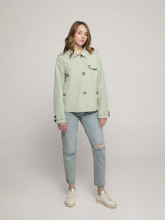 Manisa Kurzjacke Trenchjacke mit Koller