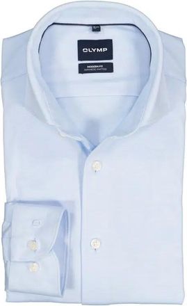 Olymp Herren Hemden blau Jersey