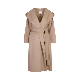 Max Mara Femme, Manteaux, Beige, Taille: 34 FR Belted Manteaux