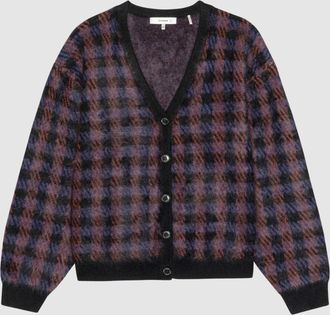 Frame Denim Gilet The Brushed Houndstooth Chestnut Plaid